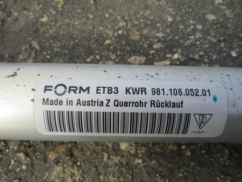 2013-2016 Porsche 981 Cayman GT4 Tunnel Coolant Connect Pipes OEM 1176 ...