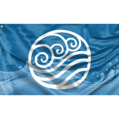 Avatar Inspired Water Nation Flag Unique Design, 3x5 Ft / 90x150 cm, EU ...
