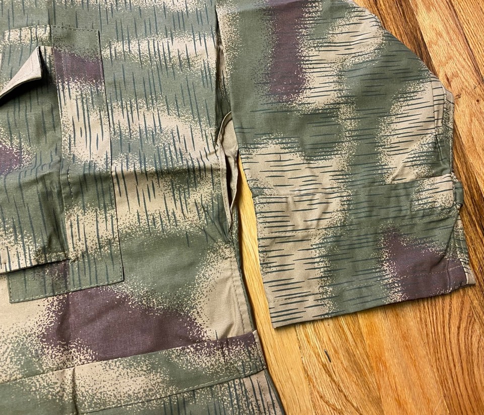 WWII GERMAN HEER ARMY MARSH CAMO REVERSIBLE FIELD SMOCK- SIZE 1 (38-42R ...