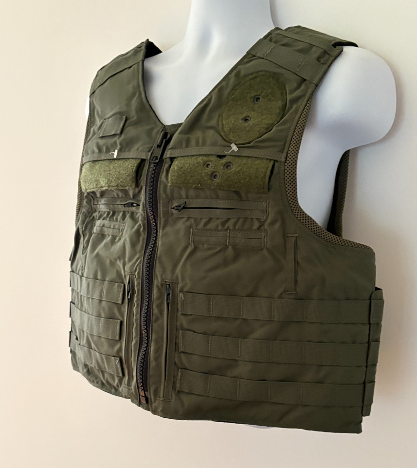 SAFARILAND Bothell Oregon City Armor Plate Carrier Front Open S/M Green ...