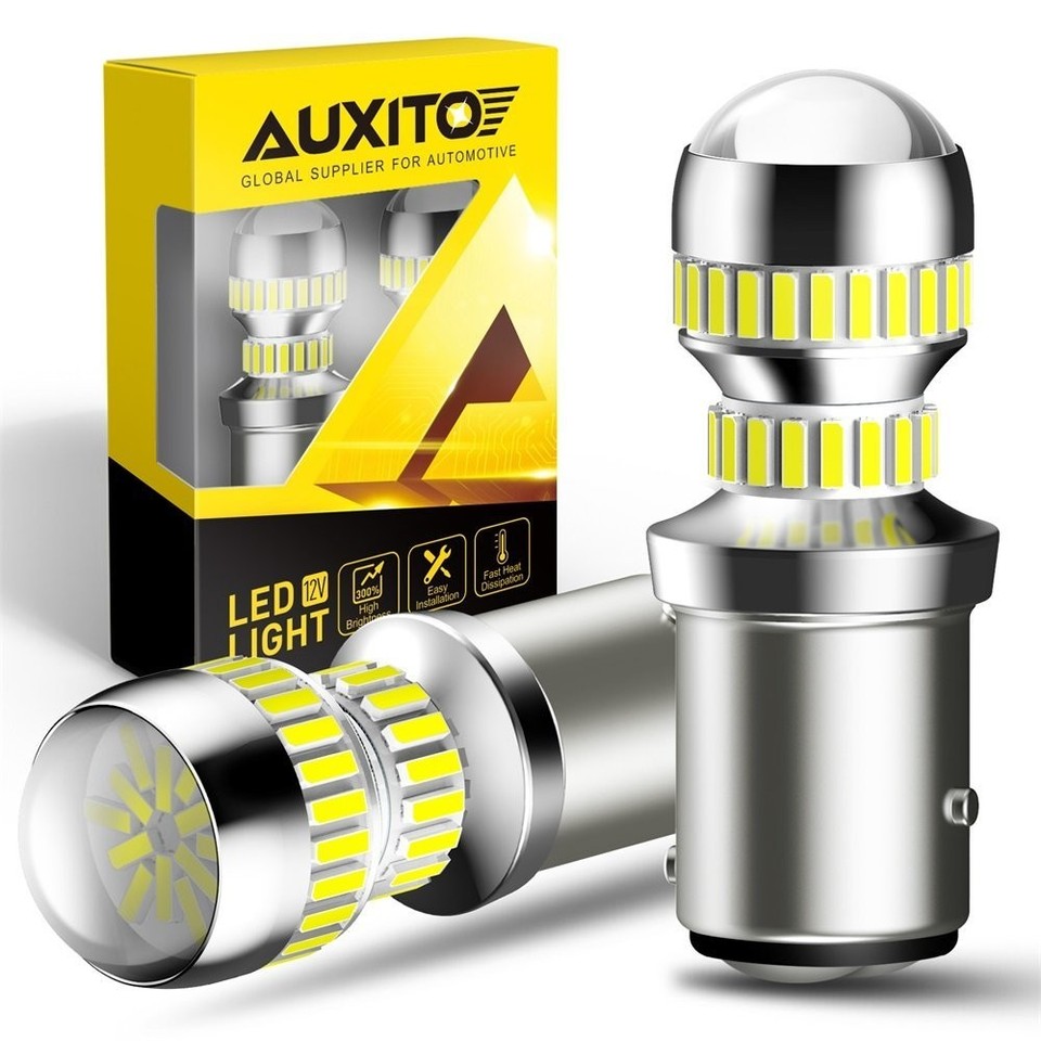 4X AUXITO 1157 LED Reverse Parking Light Bulbs Bright White 6000K ...