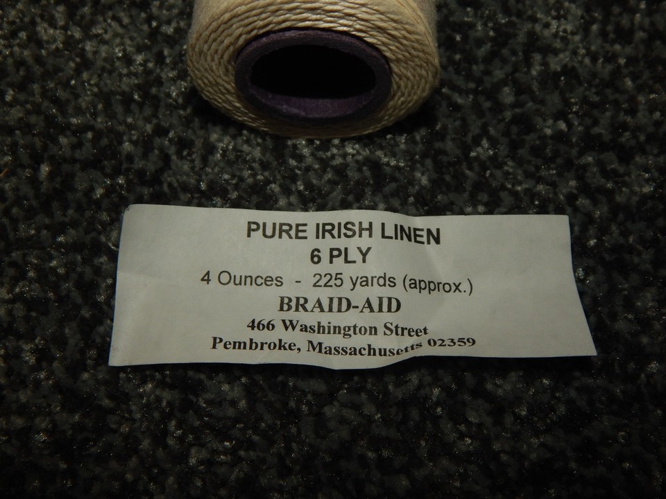 Vintage NOS Braid Aid Fabrics Pure Irish Linen 6 Ply Thread | eBay