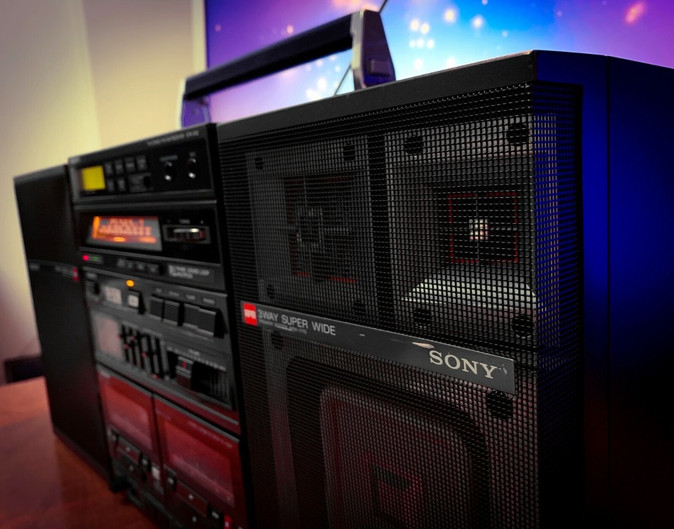 SONY MINI TOWER 🌈RaRe🌈 Stereo HiFi System CD Cassette Turntable Boombox ...