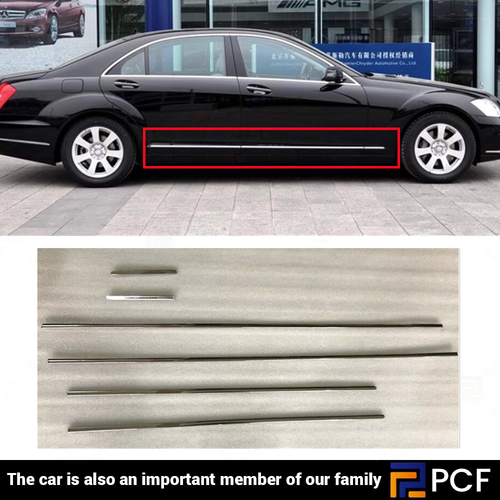 For Mercedes Benz S class 2007-2013 W221 Door Chrome Molding 6PCS | eBay