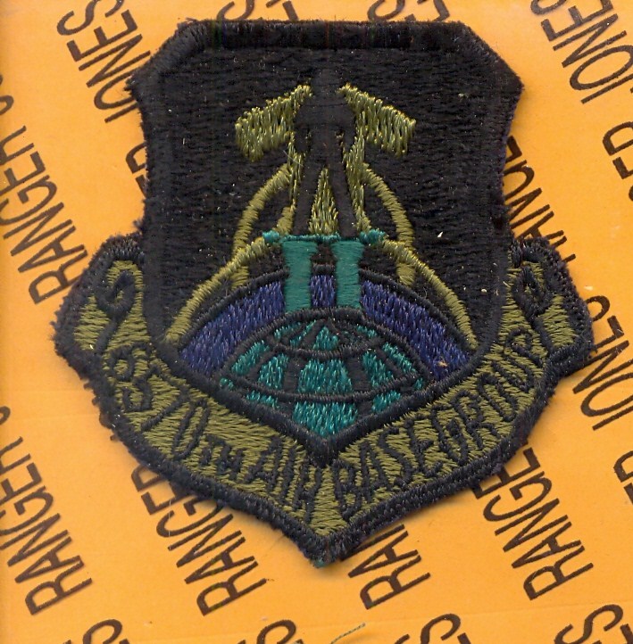 USAF Air Force 6570th Air Base Group ABG OD Green & Blue 3" patch c/e ...