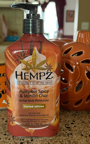 NEW Hempz Pumpkin Spice & Vanilla Chai Lotion * LIMITED EDITION * 17 fl ...