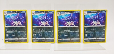 x4 Pokemon Astral Radiance Hisuian Overqwil 091/189 Reverse Holo 4 Card ...