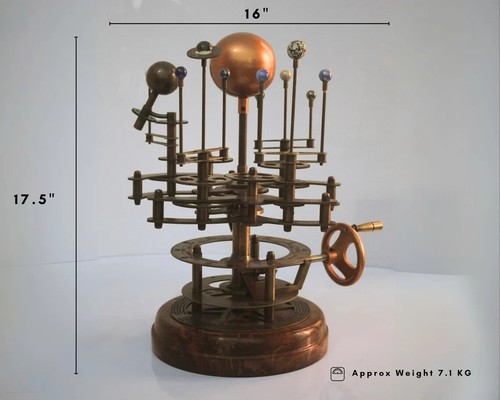 Antique Brass Orrery Solar System Model w/ Saturn – Functional ...