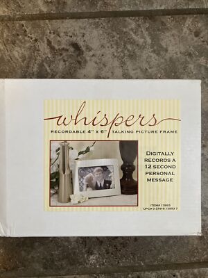 whispers recordable 4”x6” talking picture frame | eBay
