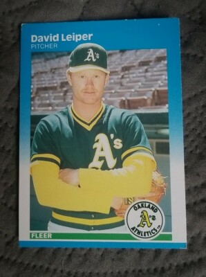 1987 Fleer #398 Dave Leiper - Oakland Athletics - A's | eBay