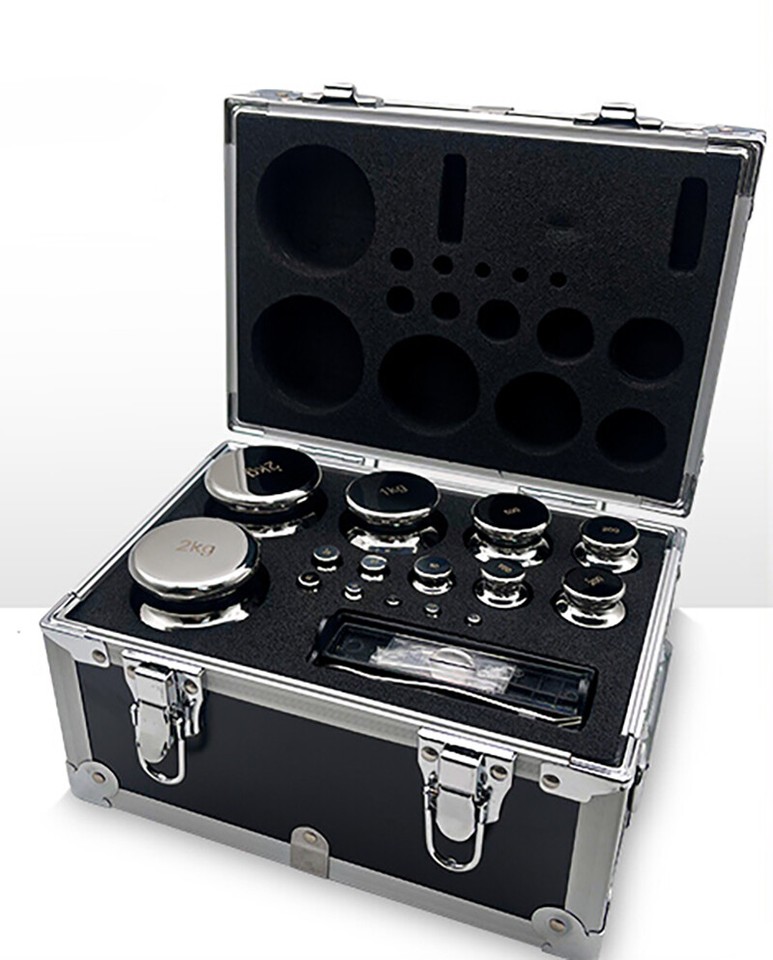 F1 Grade 27pcs 1mg-2kg Scale Calibration Weights Kit Set New SUS 304 ...