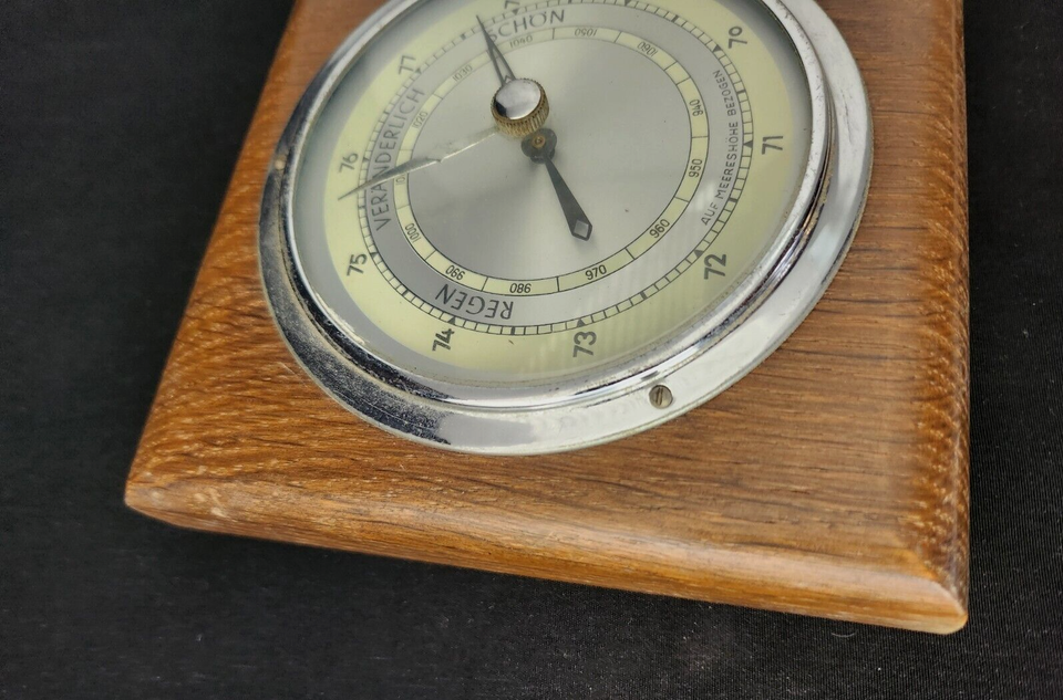 Vintage Wood Regen Veranderlich Schon Decorative Wall Hang Barometer ...