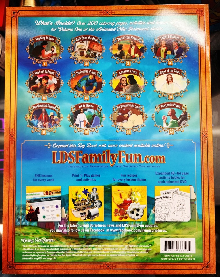 Living Scriptures Big Book Animated New Testament Vol 1 Activities ...