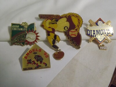 Collection of 4 Fastpitch Baseball Lapel Hat Pins # 6 | eBay