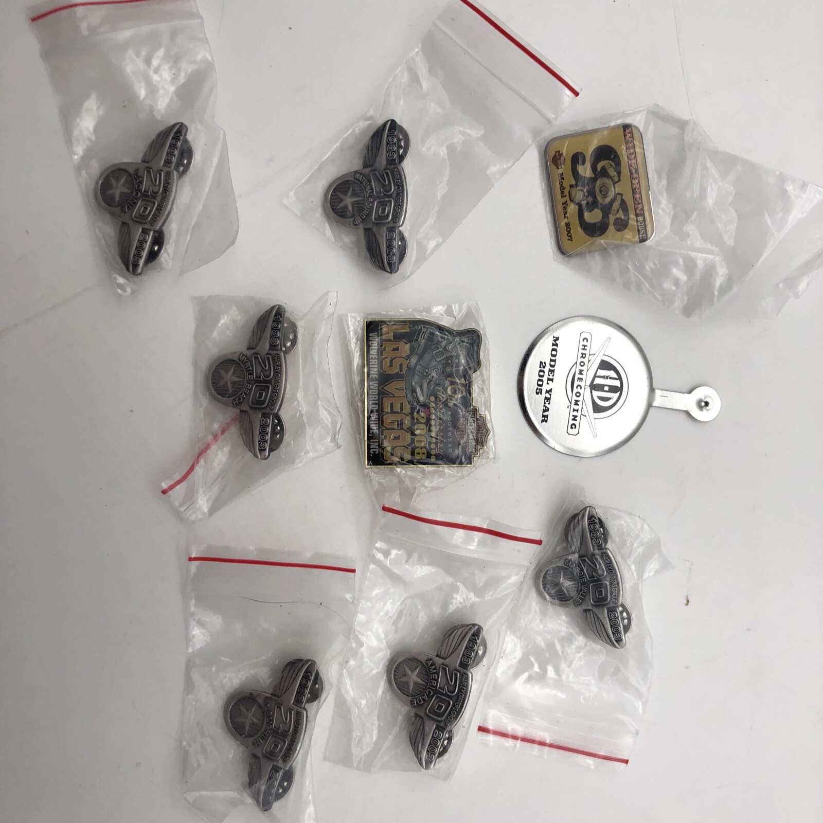 HARLEY DAVIDSON OWNERS GROUP H.O.G. LOT OF 9 PINS MOTORCYCLES HOG CLUB ...