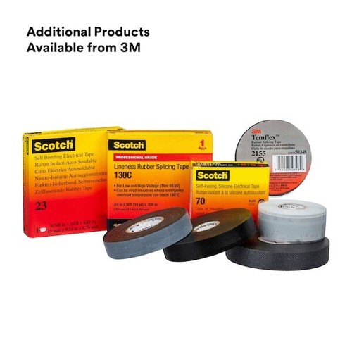 3M 70 Silicone Electrical Tape, 70, Scotch, 1 In W X 30 Ft L, 12 Mil ...