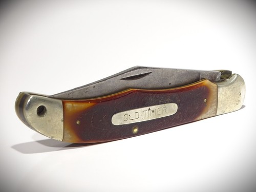 💥1972-1997 Schrade Old Timer 125OT ~ 5 1/4" Mustang ~ 1095 Carbon Steel ~ USED | eBay