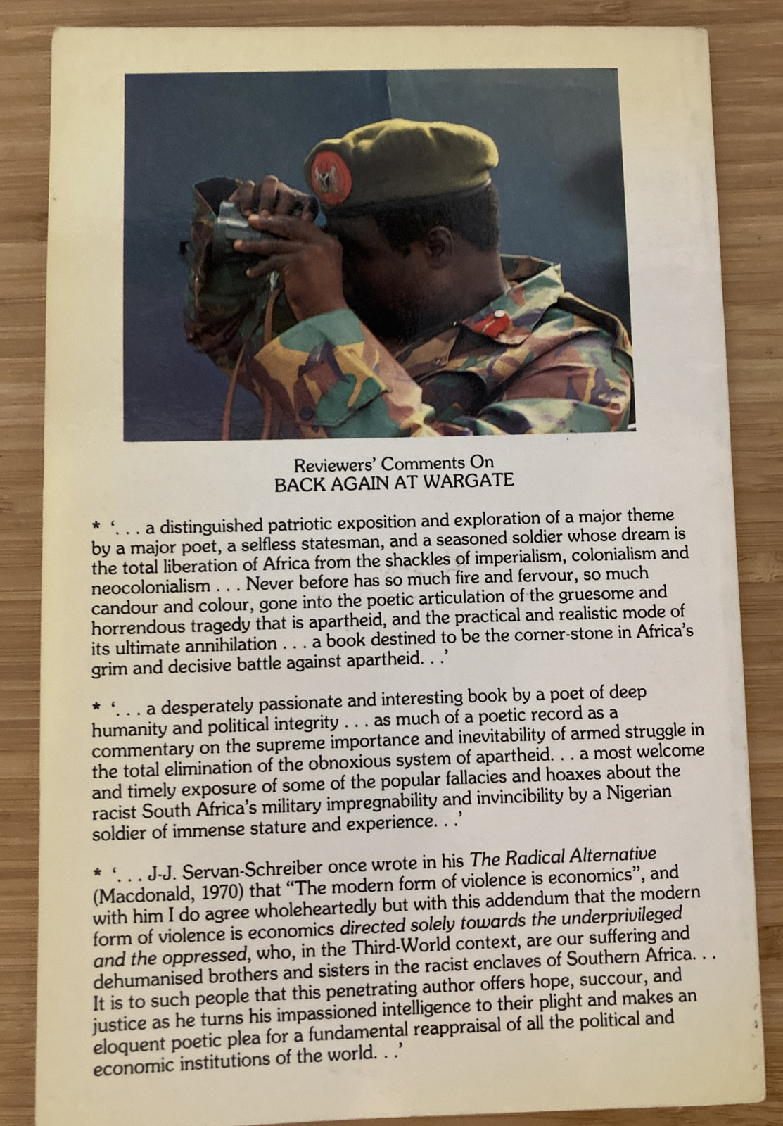 Back Again At Wargate by Mamman Vatsa 1982 First Edition Paperback ...