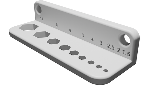 Hex Key Organizer - Professional Tool Storage Holder for Allen Wrench ...