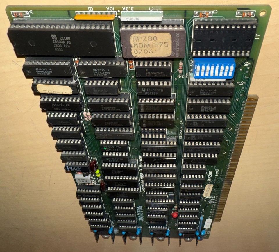 1981 George Morrow MPZ80 ZILOG Z80A CPU S-100 Board BUS | eBay