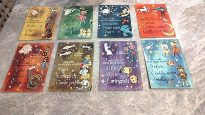 8 RARE Vintage 1970s Italian Horoscope Zodiac Postcards | eBay