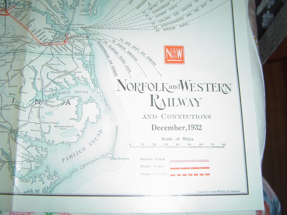 NORFOLK & WESTERN RAILWAY COMPANY with MAP - 1932 - 37th Annual Report ...