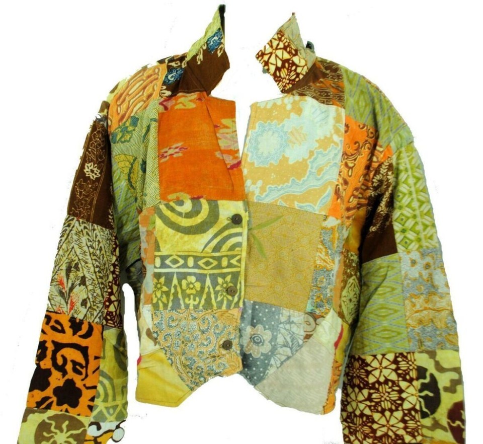 Terrapin Trading Vintage Upcycled Batik Retro Patchwork Hippy Festival ...