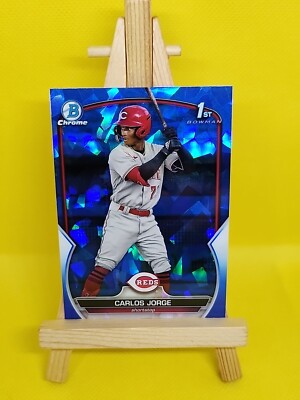 2023 1st Bowman Chrome Sapphire Prospects #BCP120 Carlos Jorge ...
