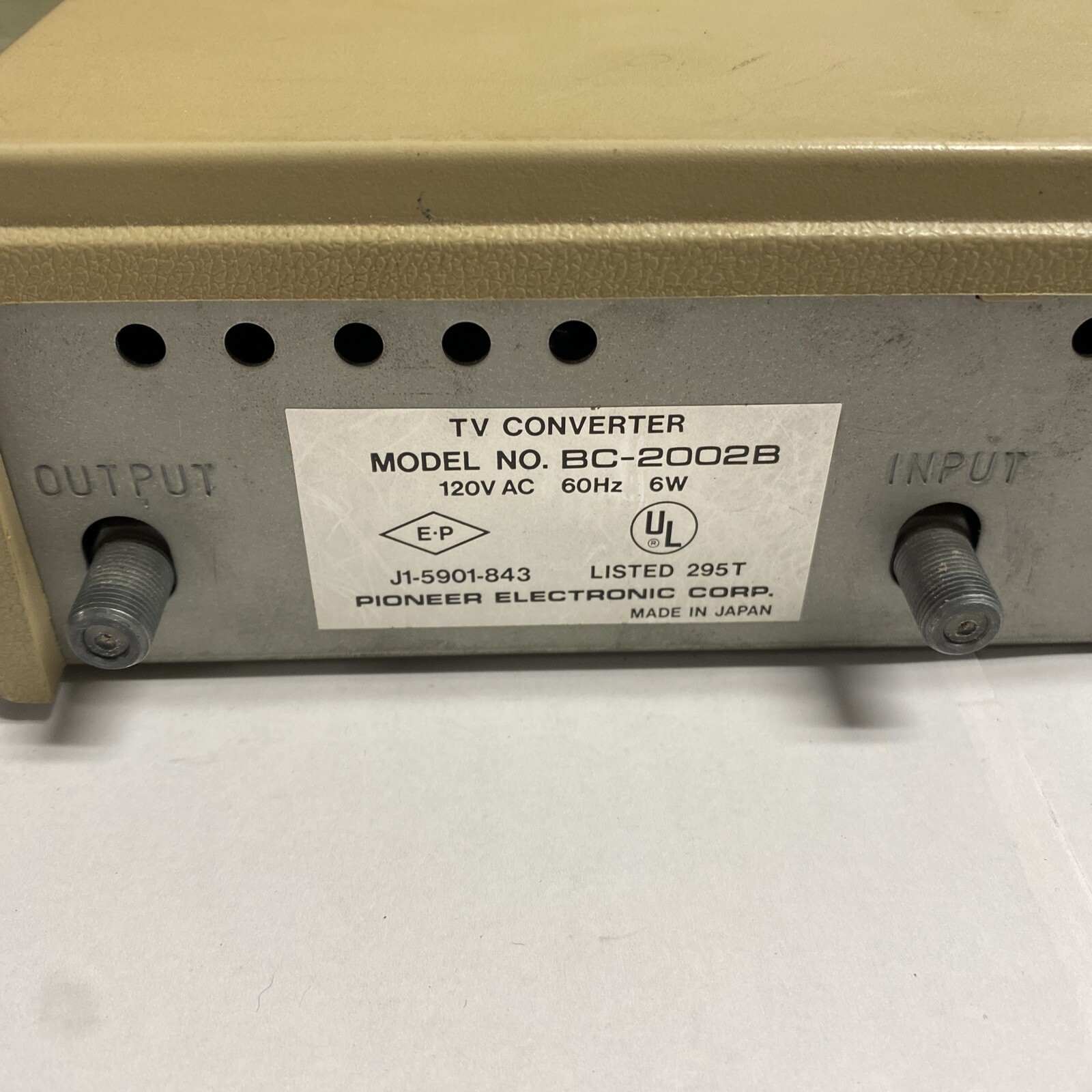 Vintage Pioneer Cable TV Converter Box Model BC-2002B Working Free ...