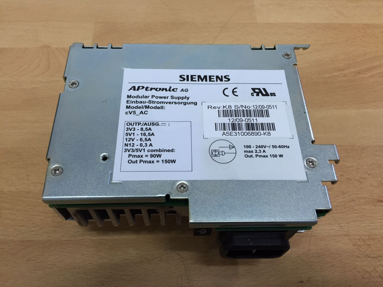 Siemens Modular Power Supply A5E31006890 Simatic PC 627 PC 677 Fully ...