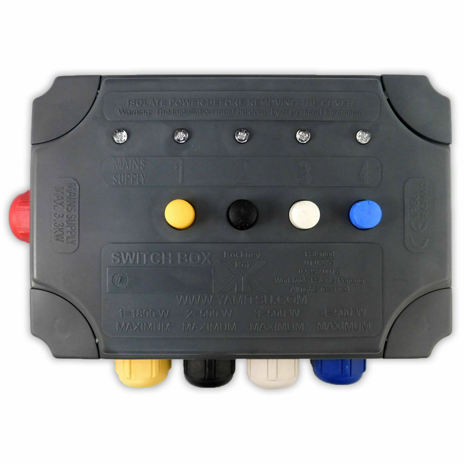 Pond Switch box Kockney Koi Yamitsu 3 and 4 external led weatherproof ...