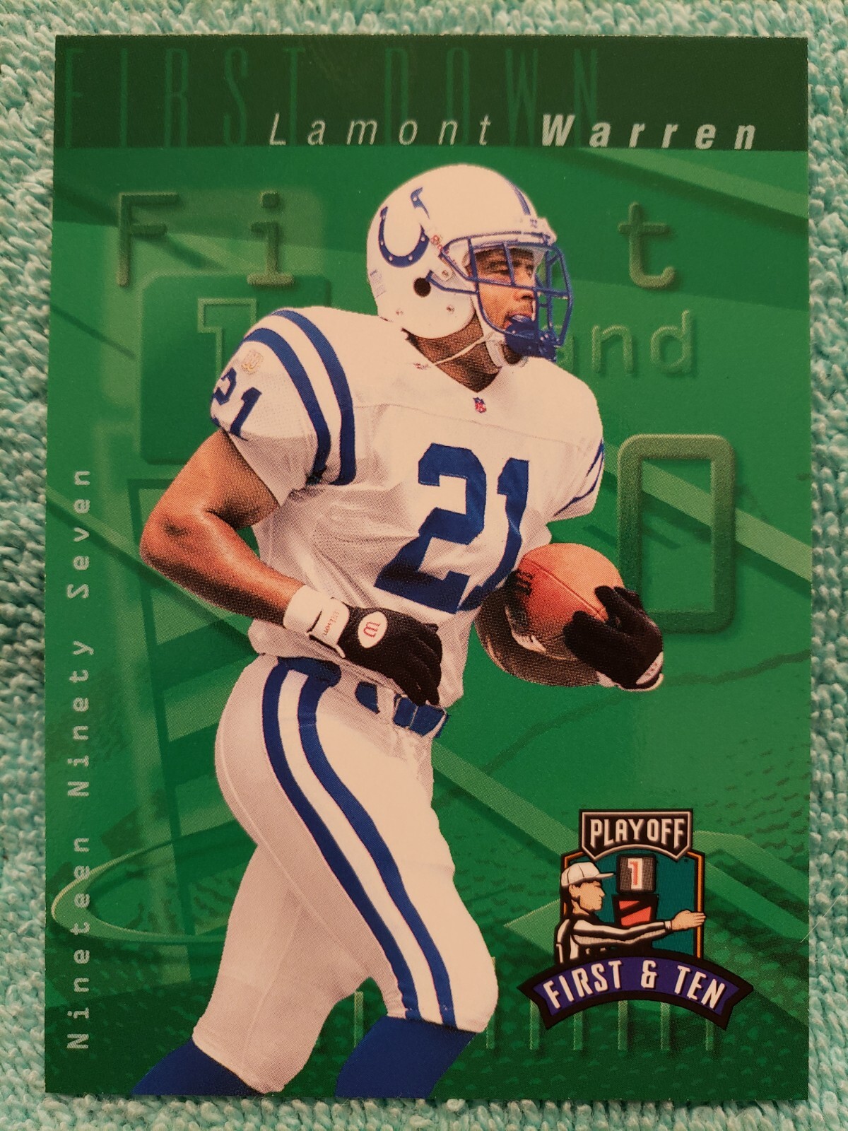1997 Playoff First & Ten - #211 Lamont Warren for sale online | eBay