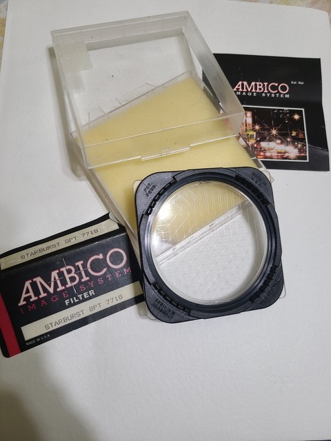 3" -1/4" 76mm x 83mm Resin Filter AMBICO #7718 8-POINT STARBURST EFFECT ...
