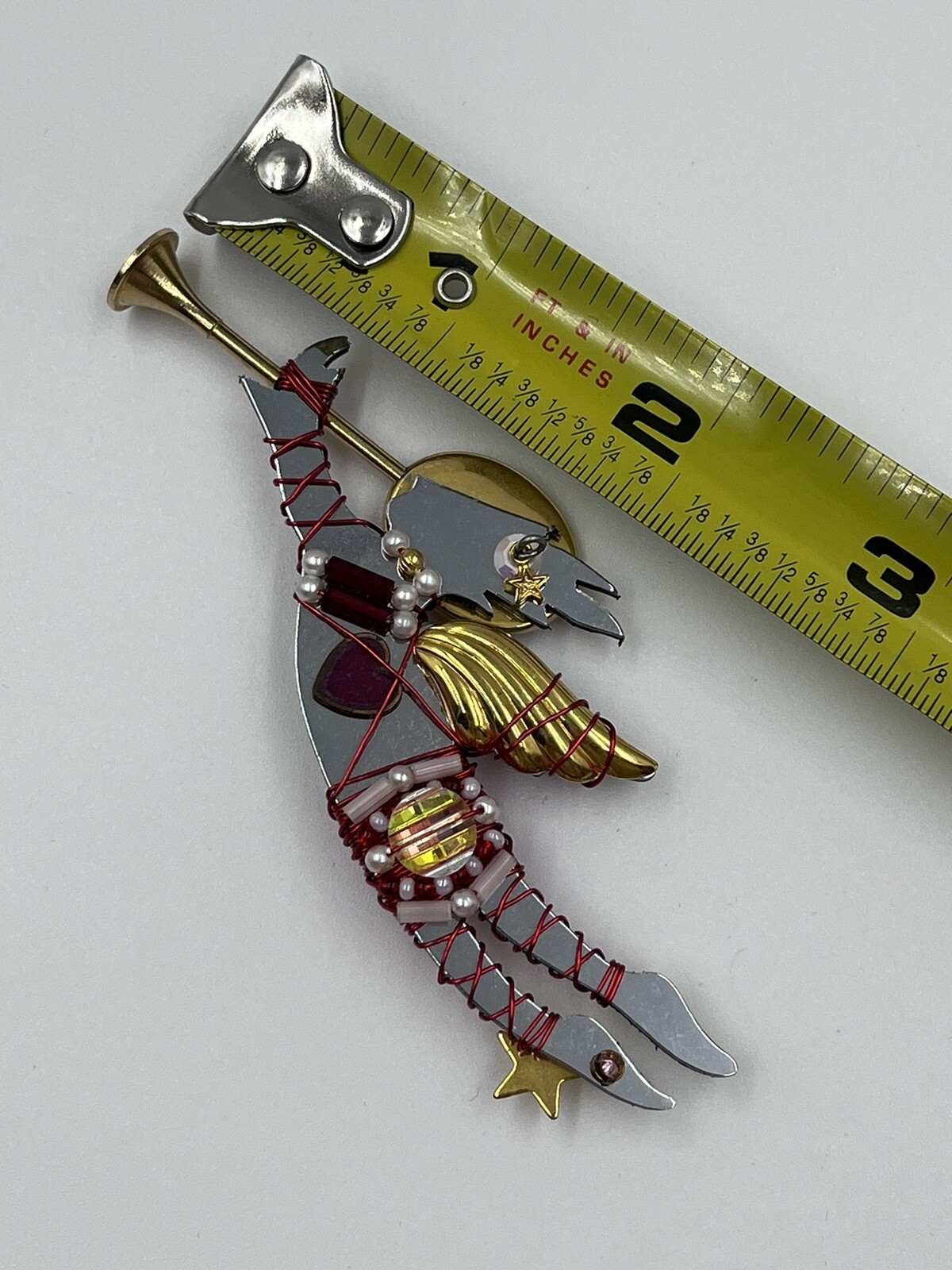 Highly Collectible Liz Tech Handmade Heralding Angel Brooch / Pin (1992 ...