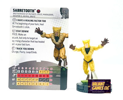 Marvel Heroclix Sabretooth #036 w/ Card Deadpool Weapon X Set | eBay