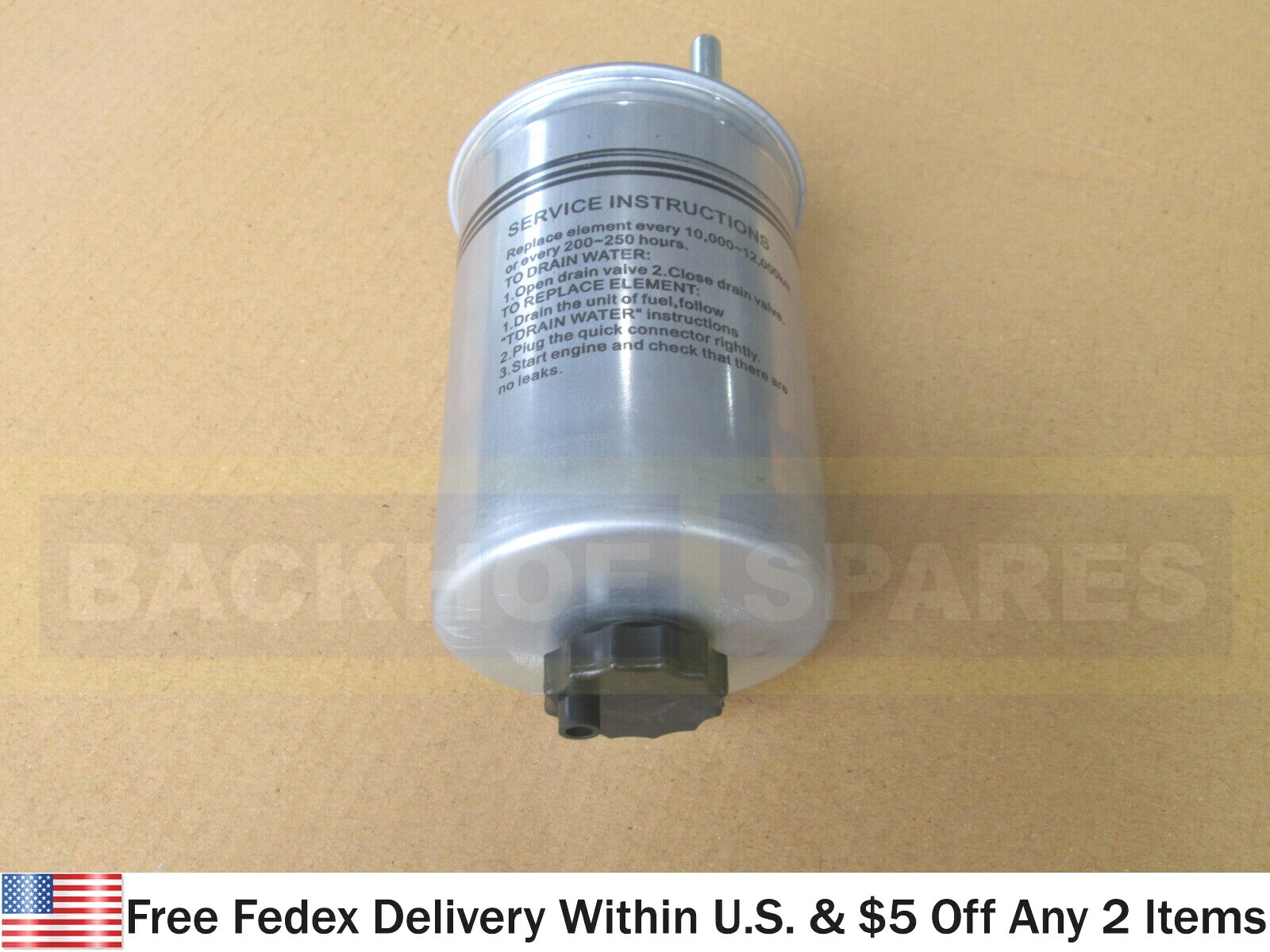 JCB PARTS - FUEL FILTER FOR JCB ENGINE (PART NO. 320/07155 320/07394 ...