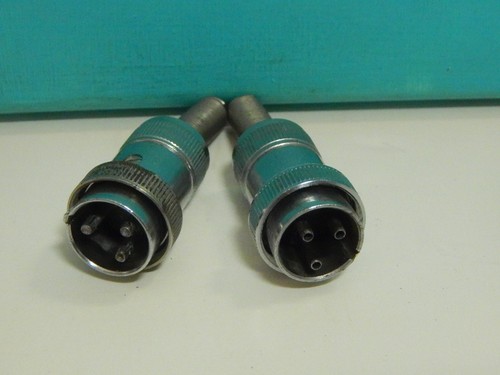 Vintage Amphenol 91-MC3M 3 Pin Microphone Connector Shure 55 55S 737 51 ...