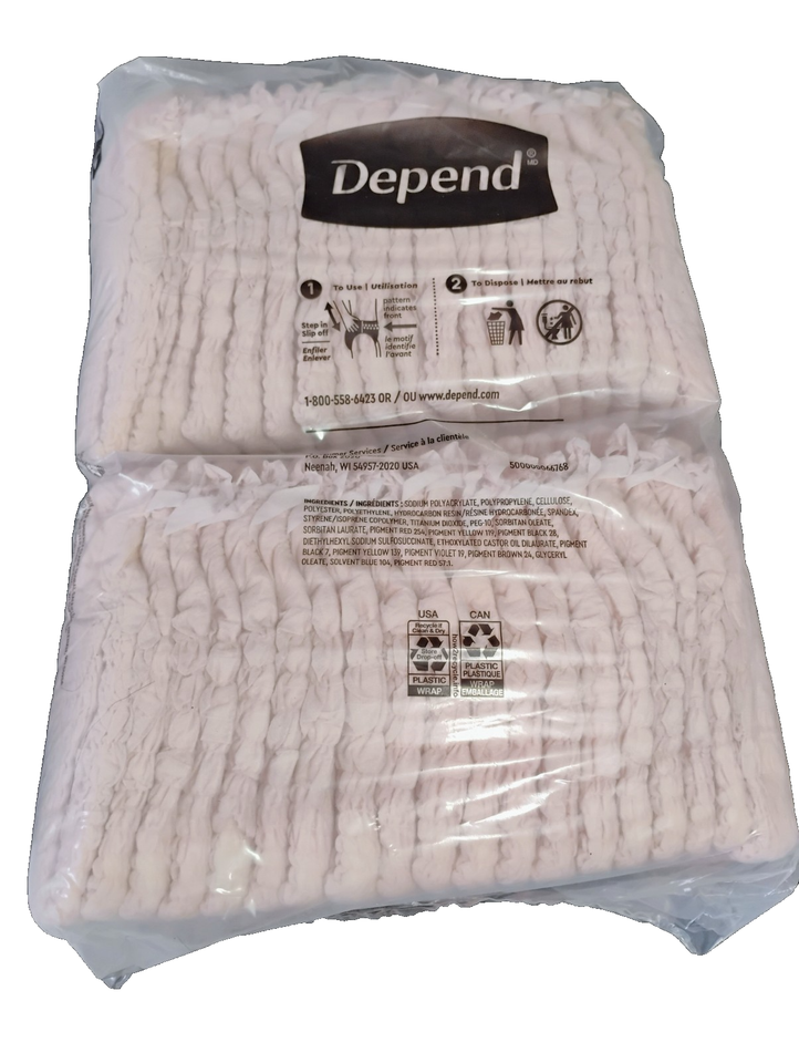 Depend Fresh Protection Adult Incontinence Underwear for Women Medium ...
