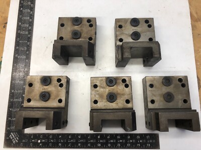 5 Lot - CNC Lathe Turret 1" Tool Holder Block Coolant Thru 3" L Bolt On ...