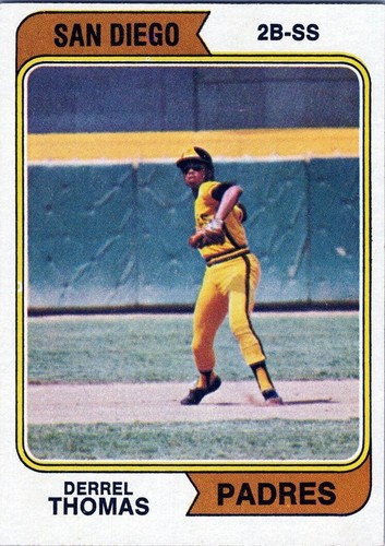1974 Topps #518 Derrell Thomas San Diego Padres EX-MT | eBay