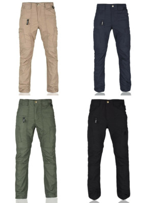 Tactical Cargo Pants Konvoy Slim Straight Fit Rip-Stop Black Navy Green ...