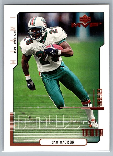 2000 UPPER DECK MVP CARD # 91 Sam Madison - Miami Dolphins | eBay