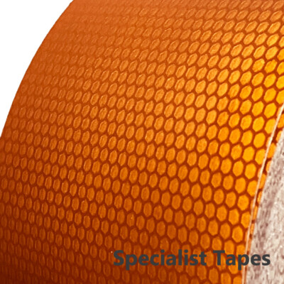Orange Amber Reflective Tape Self-Adhesive High Vis Tape Sticker Vinyl ...