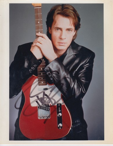Rick Springfield & Guitar Signed 8x10 Color Photo ‘80s Rock Star Jessie ...