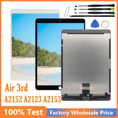For iPad Air 3 Gen A2152 A2123 A2153 LCD Display Touch Screen Digitizer ...