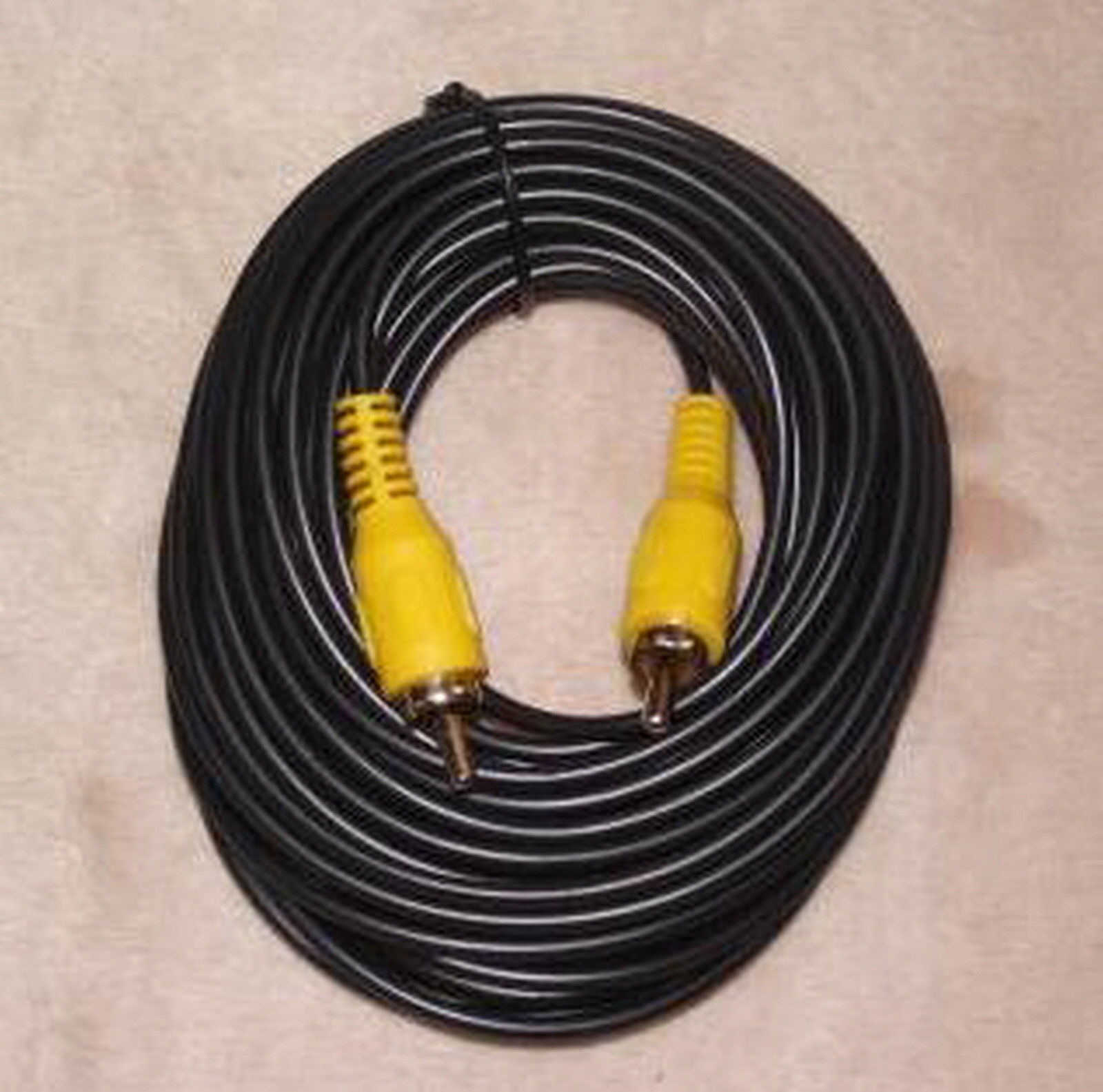 10M 30FT ( 2.8Ø Single RCA Composite Cable ) ALL Male 1RCA GOLD Audio ...