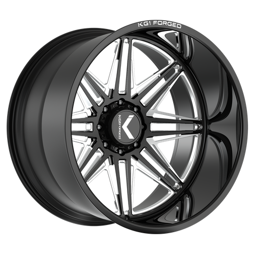 26x16 KG1 Forged KC062 Eclipse Gloss Black Milled Wheel Blank (-101mm ...