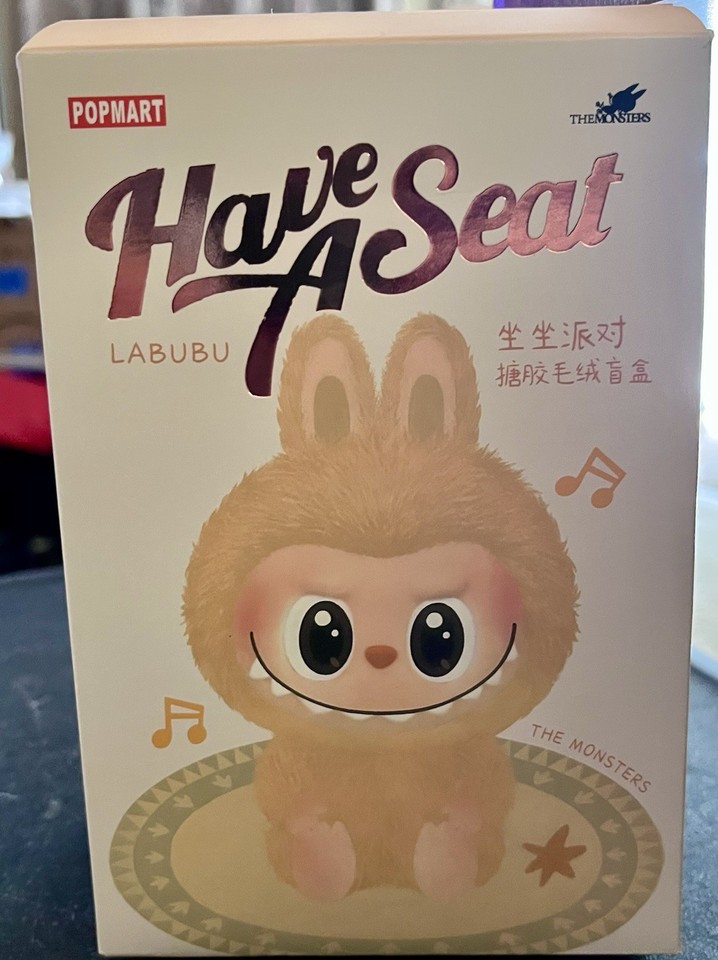 BRAND NEW OPEN BAG LABUBU HAVE A SEAT POP MART HEHE MONSTER MINT | eBay