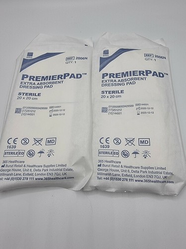 Premier Sterile Extra Absorbent Pads - Cuts, Burns & Wound Dressings ...