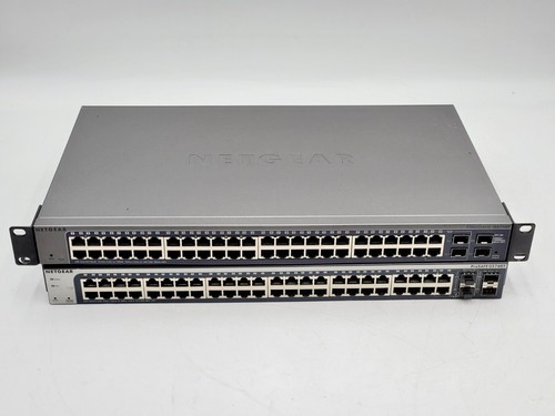 LOT OF 2 - Netgear ProSafe GS748T V4/V5 48Port Gigabit Ethernet Smart ...